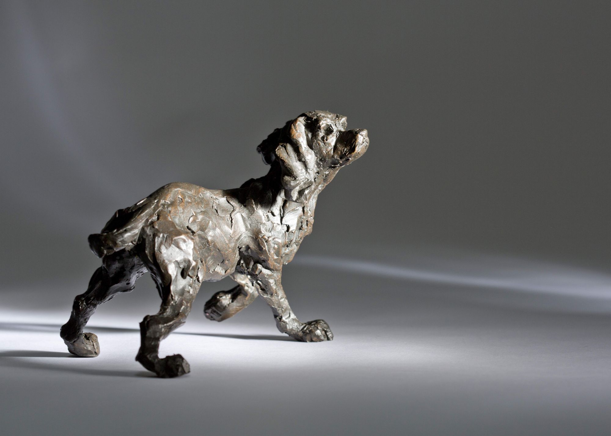 Working cocker | Jane Shaw | Bronze animal sculpture | Dog sculptures|
