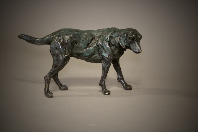 Mans Best Friend | Standing Labrador | Bronze animal sculpture
