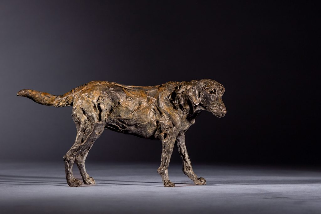 Mans Best Friend | Standing Labrador | Bronze animal sculpture